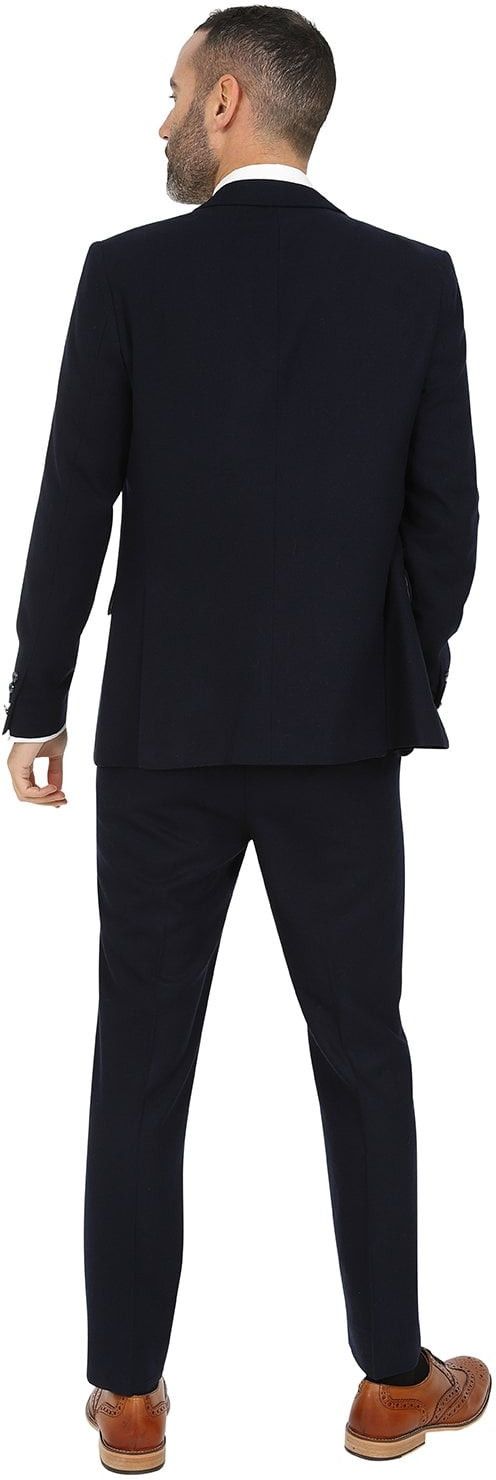 Jenson Samuel Alnwick Navy Suit with Contrast Oxford Waistcoat