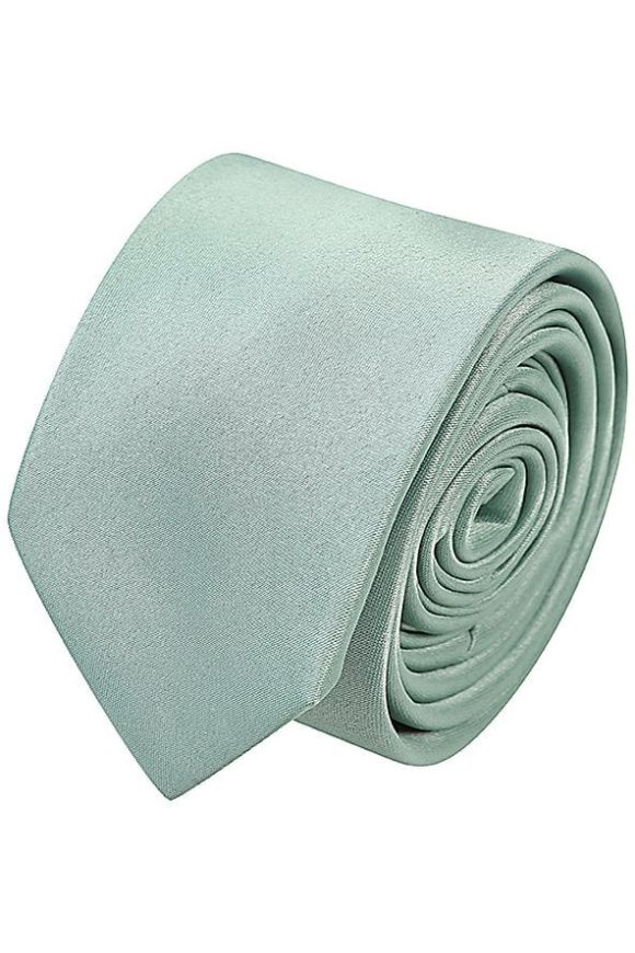 Plain duck egg blue satin classic mens tie. Free UK delivery